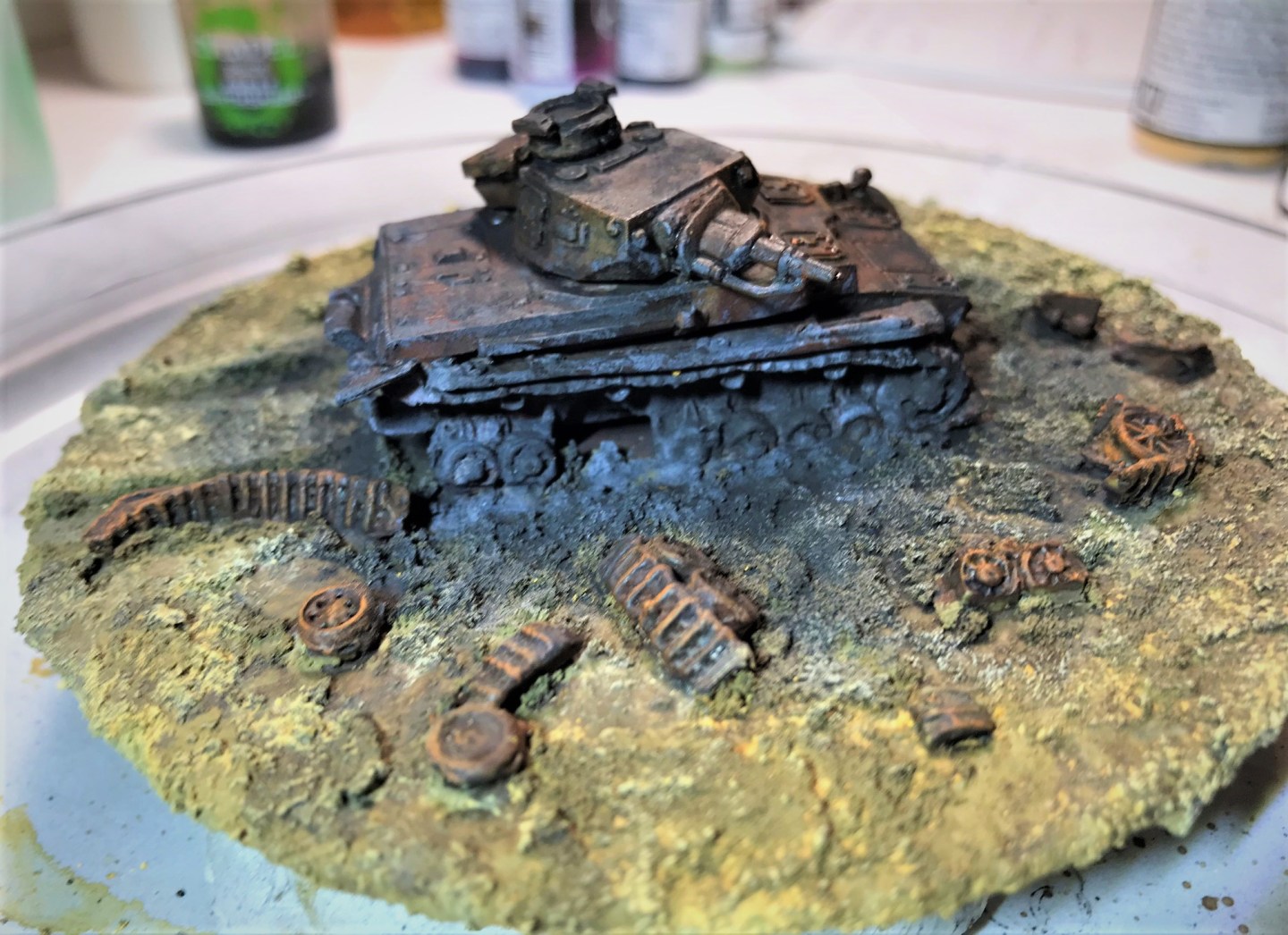 Terrain for What a Tanker: Making a Panzer IVD Wreck and Blast Markers ...