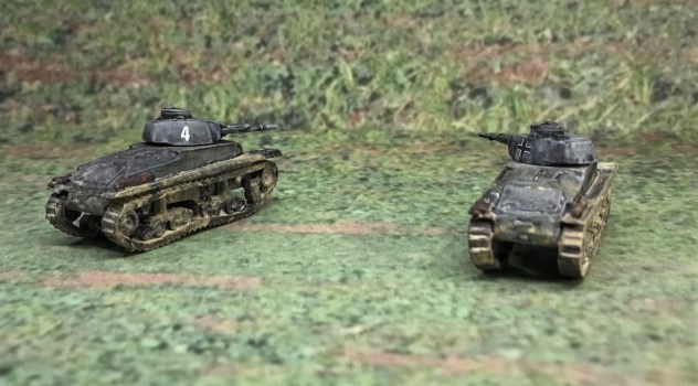 6 Both Panzer 35(t) rear view – Mark A. Morin