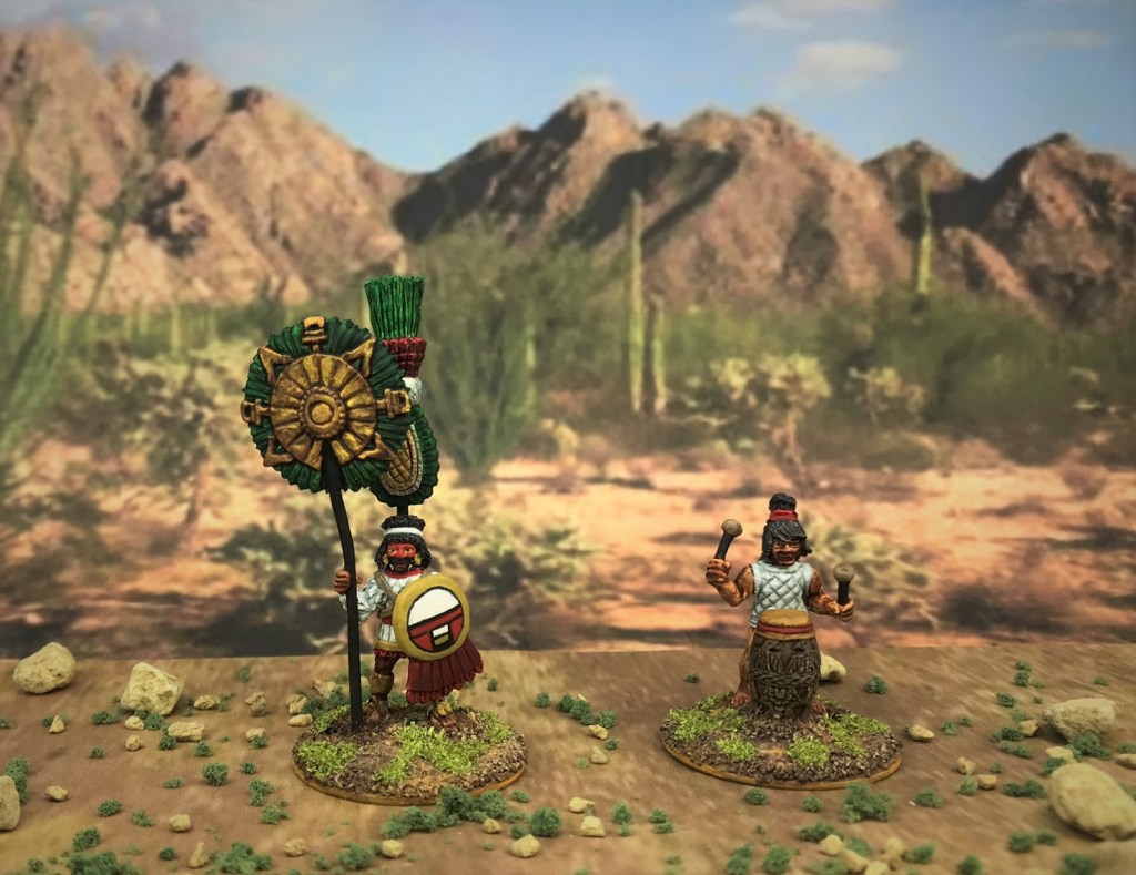 Aztec Snake Woman and Drummer – Mark A. Morin