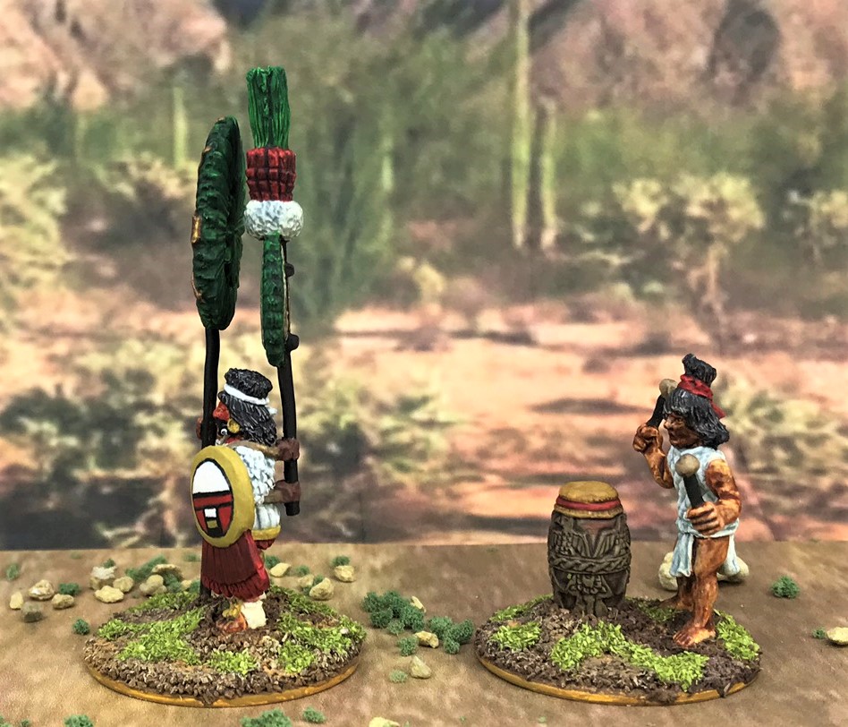 Aztec Snake Woman and Drummer – Mark A. Morin