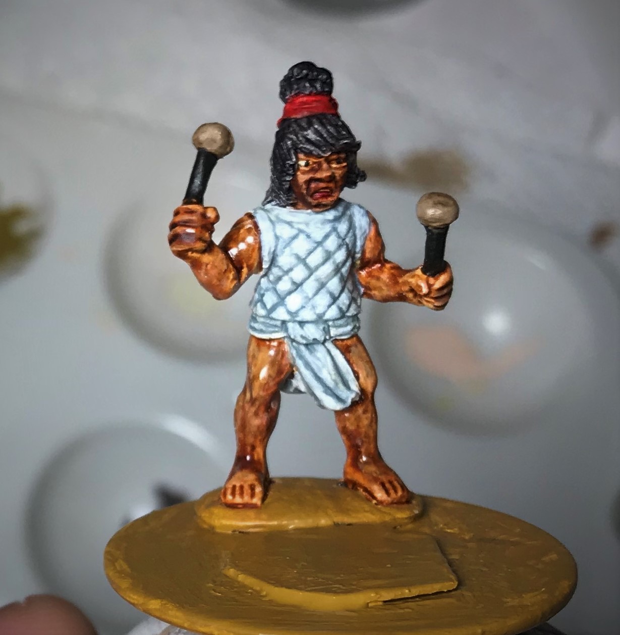 Aztec Snake Woman and Drummer – Mark A. Morin