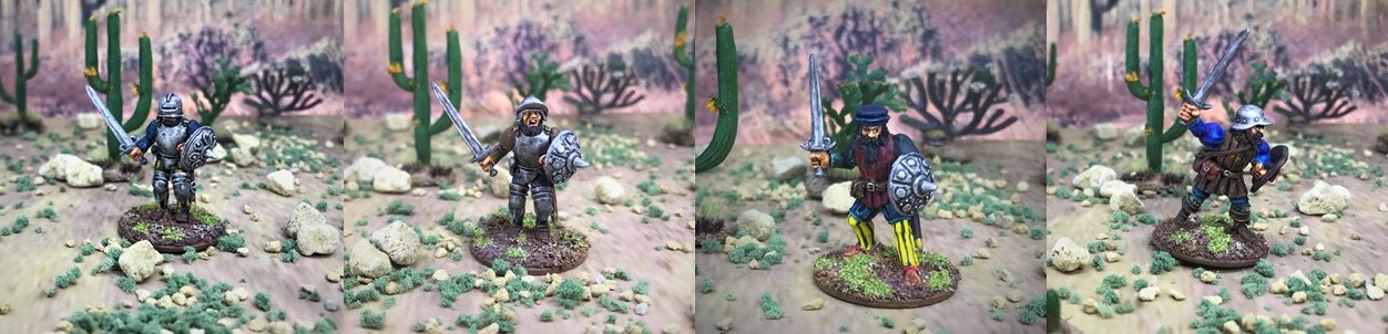 Conquistador Sword and Buckler Men (Wargames Foundry) – Mark A. Morin